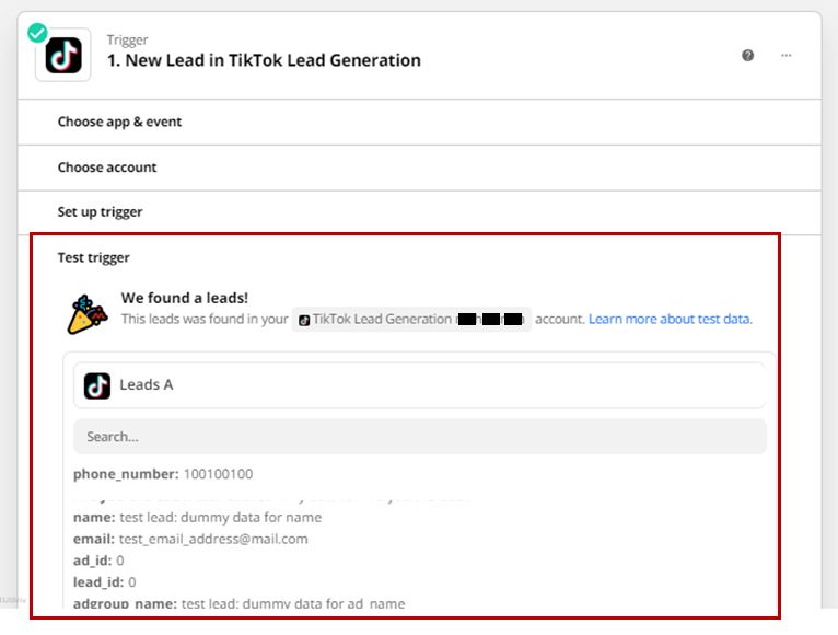 Integrate TikTok Lead Gen with Zapier | TikTok Ads Manager