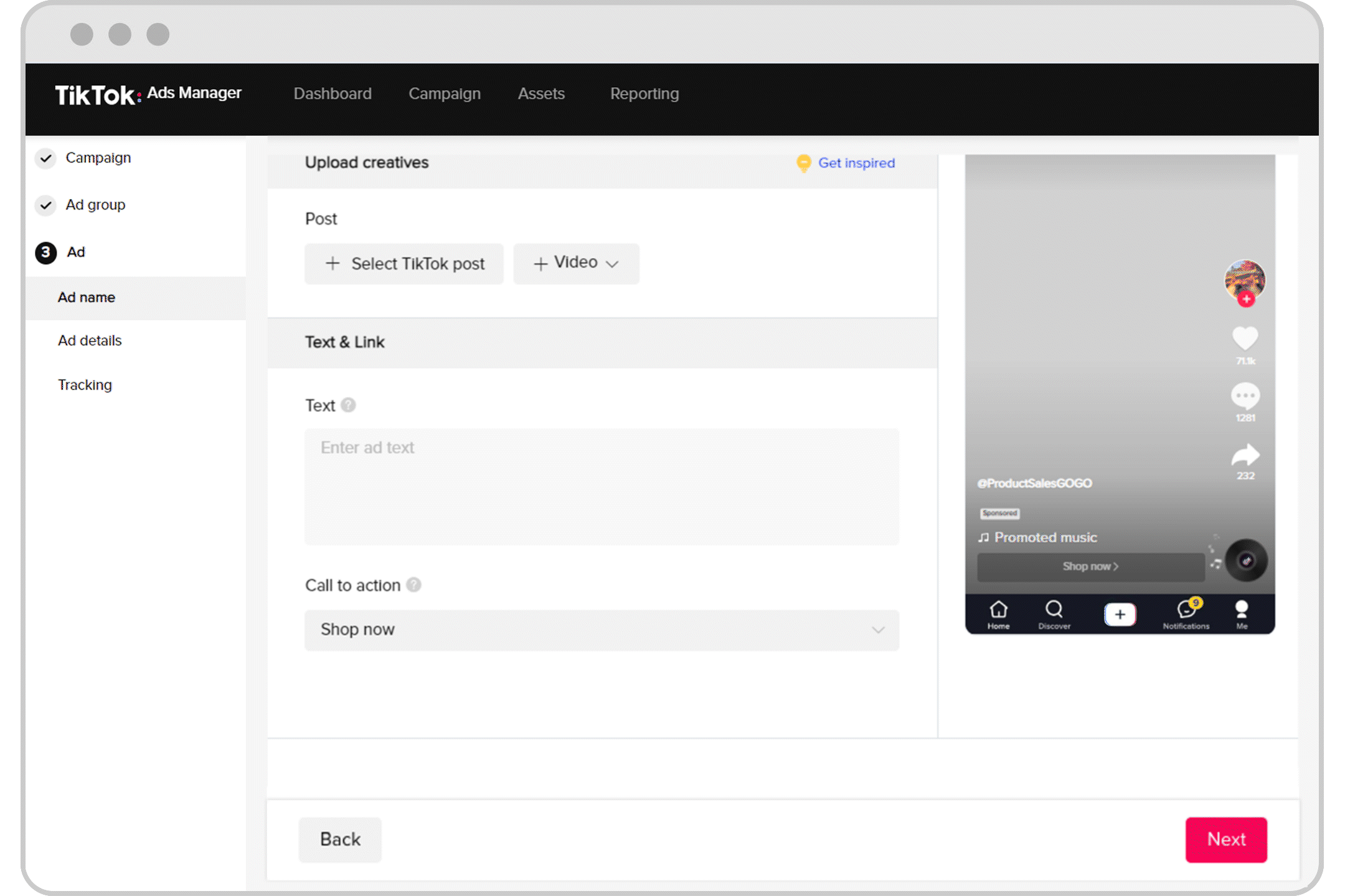 Sparks Ad in VSA for TikTok Shop | TikTok Ads Manager