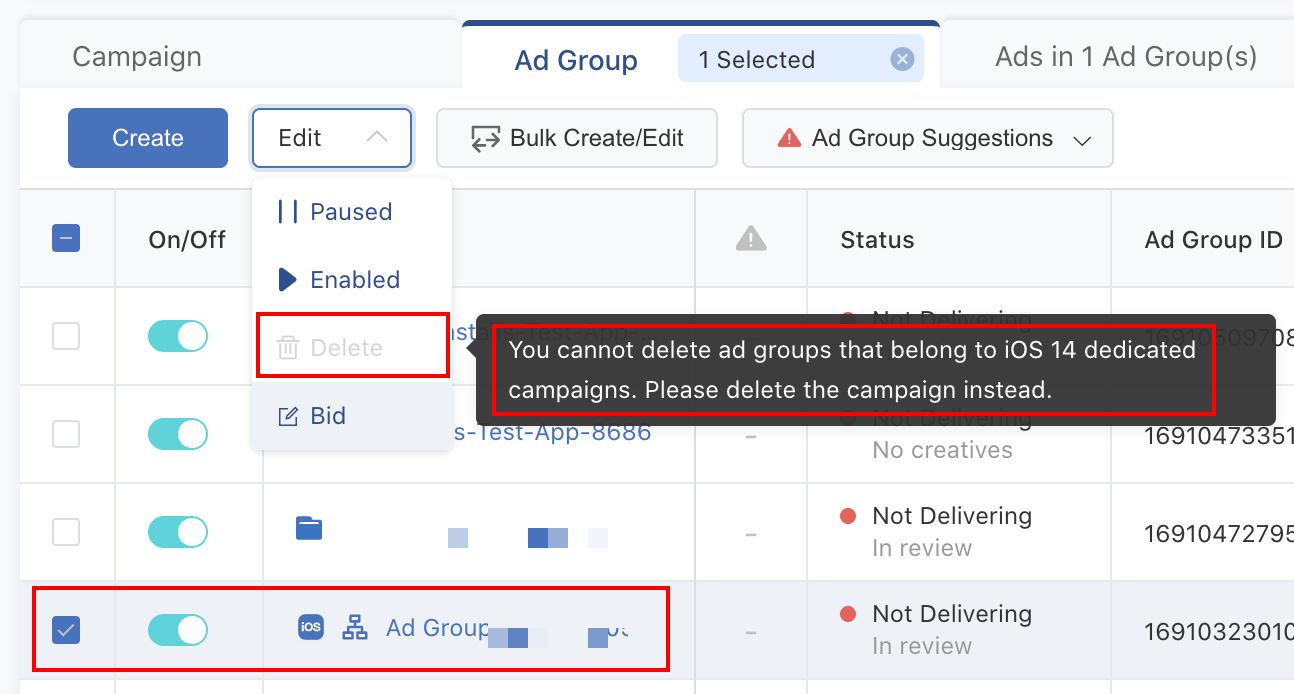 In-Product Experience for iOS 14 | TikTok Ads Manager